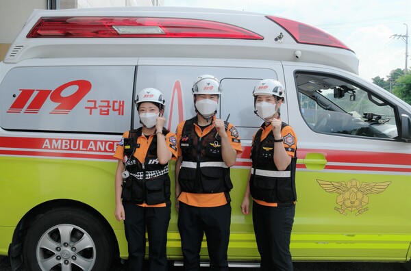 119구급대원 감사합니다. 군민 칭찬이어져~