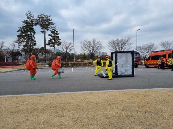인천소방 119특수대응단, 테러 유형별 대응구조훈련 실시
